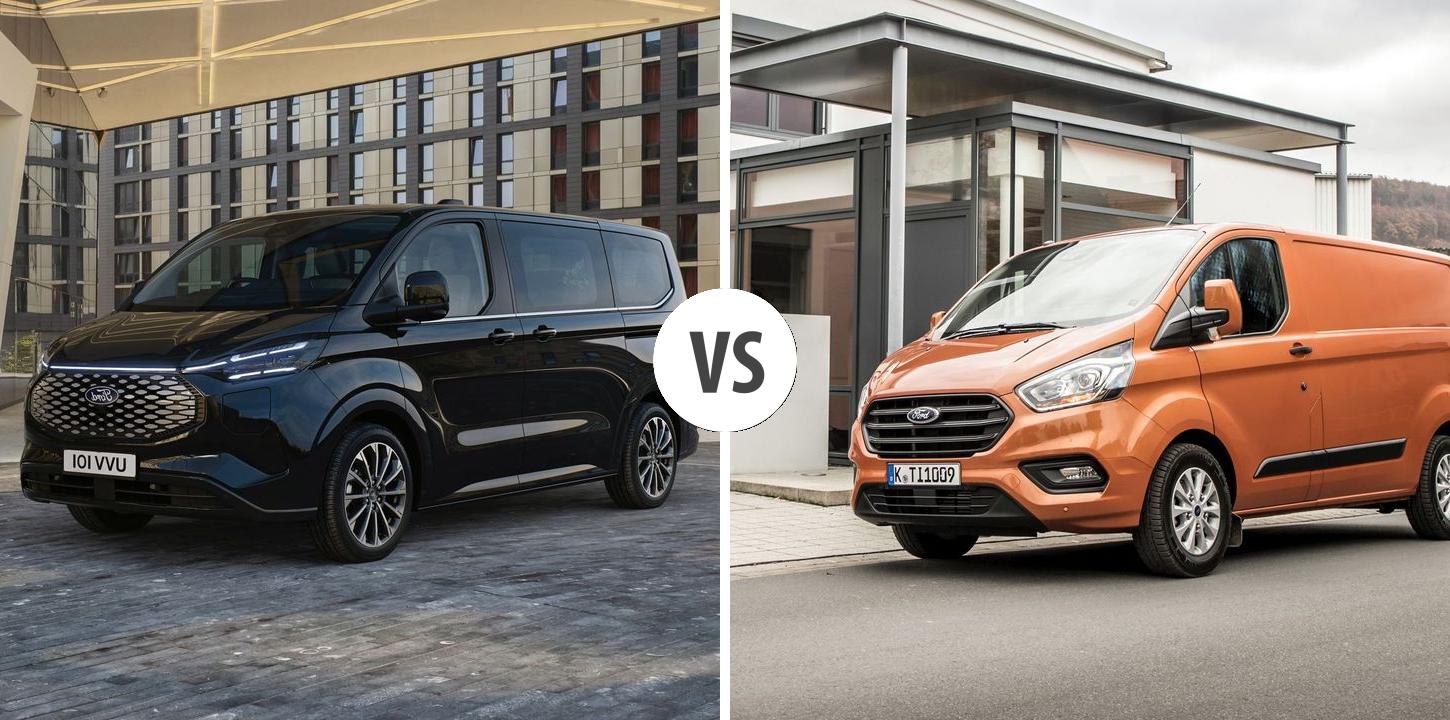 Ford E-Tourneo Custom VS Ford Transit Custom Transporter Autovergleich ...