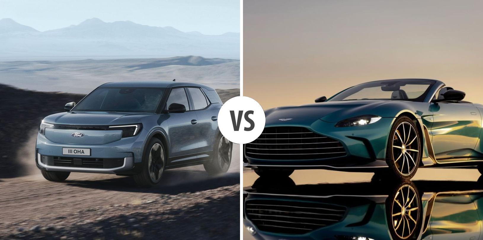 Ford Explorer EV VS Aston Martin Vantage Roadster Autovergleich ...