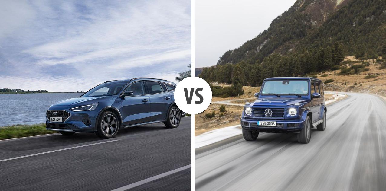 Ford Focus Turnier VS Mercedes G-Klasse – Vergleiche Preise, Leistung ...