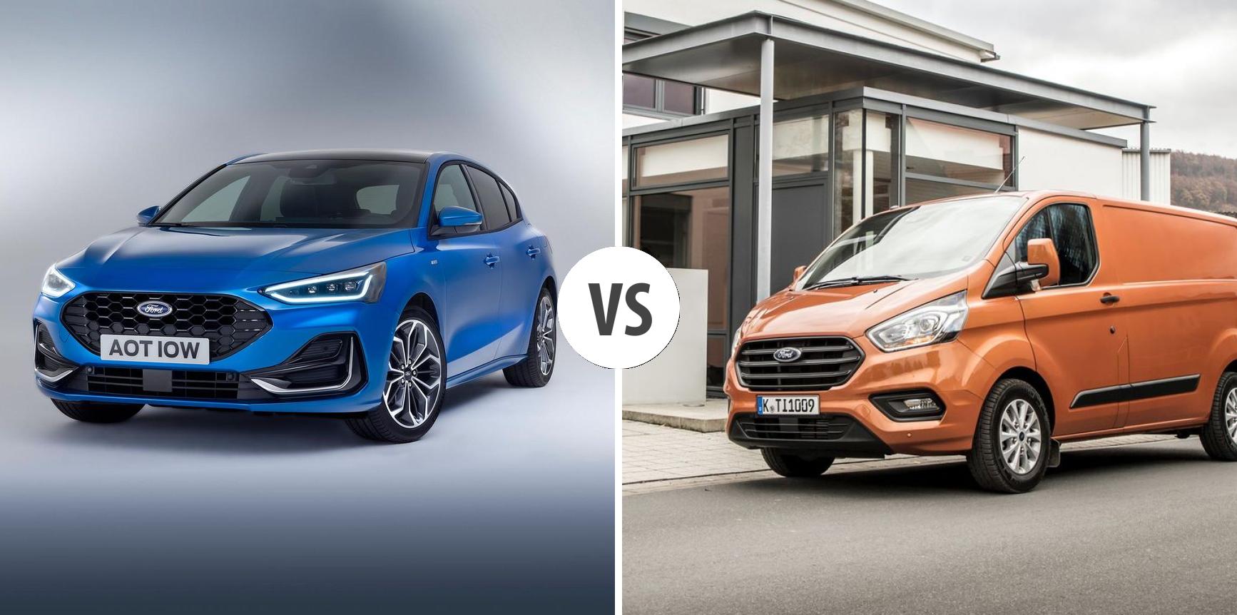 Ford Focus VS Ford Transit Custom Transporter – Vergleiche Preise ...
