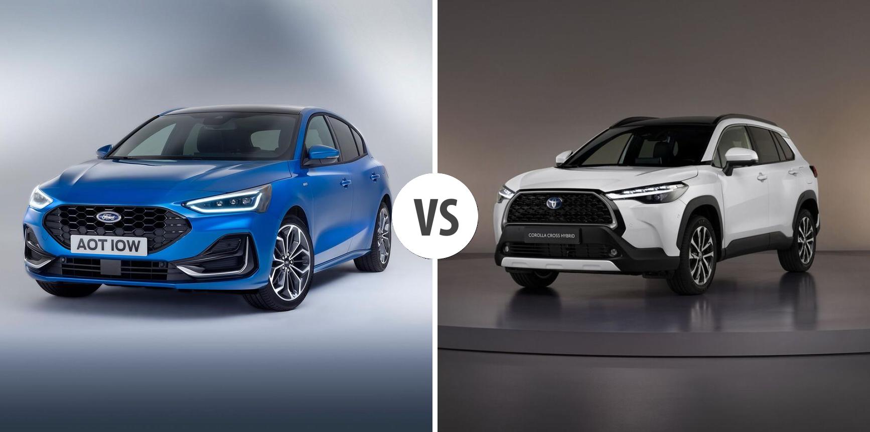 Ford Focus VS Toyota Corolla Cross Autovergleich | AUTOGOTT.DE