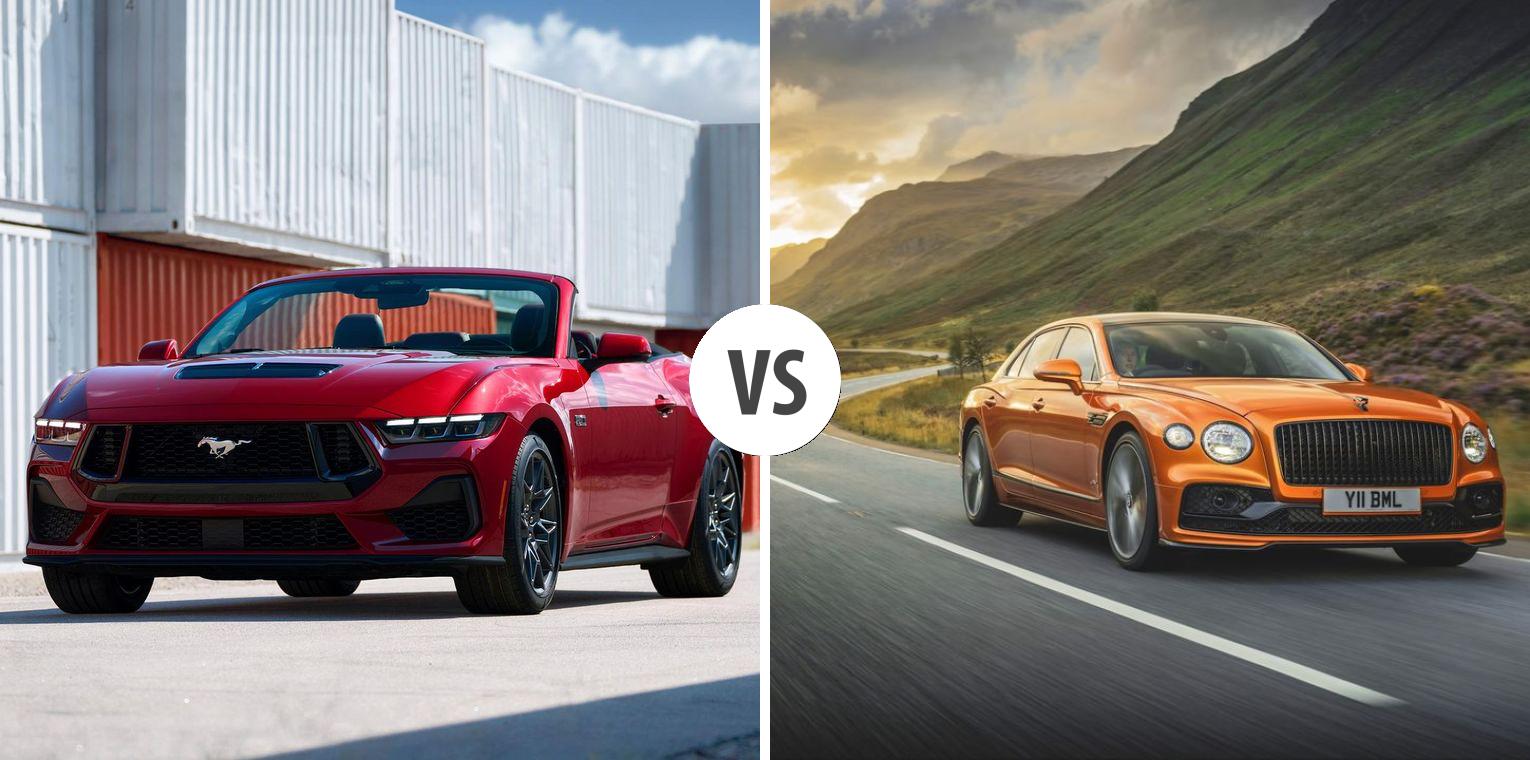 Ford Mustang Convertible VS Bentley Flying Spur – Vergleiche Preise ...