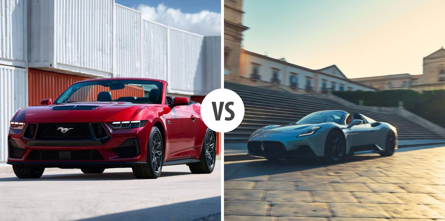 Ford Mustang Convertible VS Maserati MC20 Cabriolet – Vergleiche Preise ...