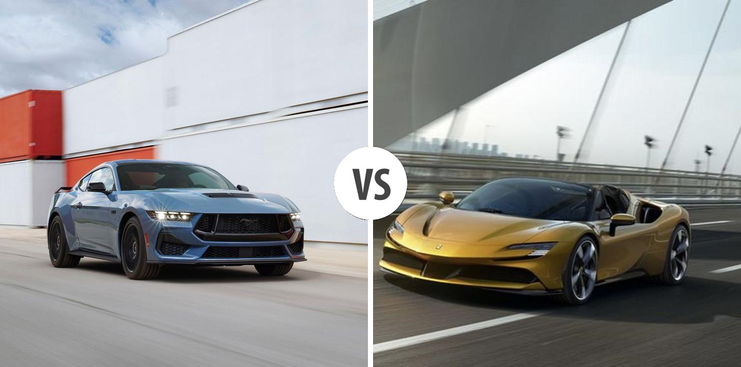 Ford Mustang Fastback VS Ferrari SF90 Roadster – Vergleiche Preise ...