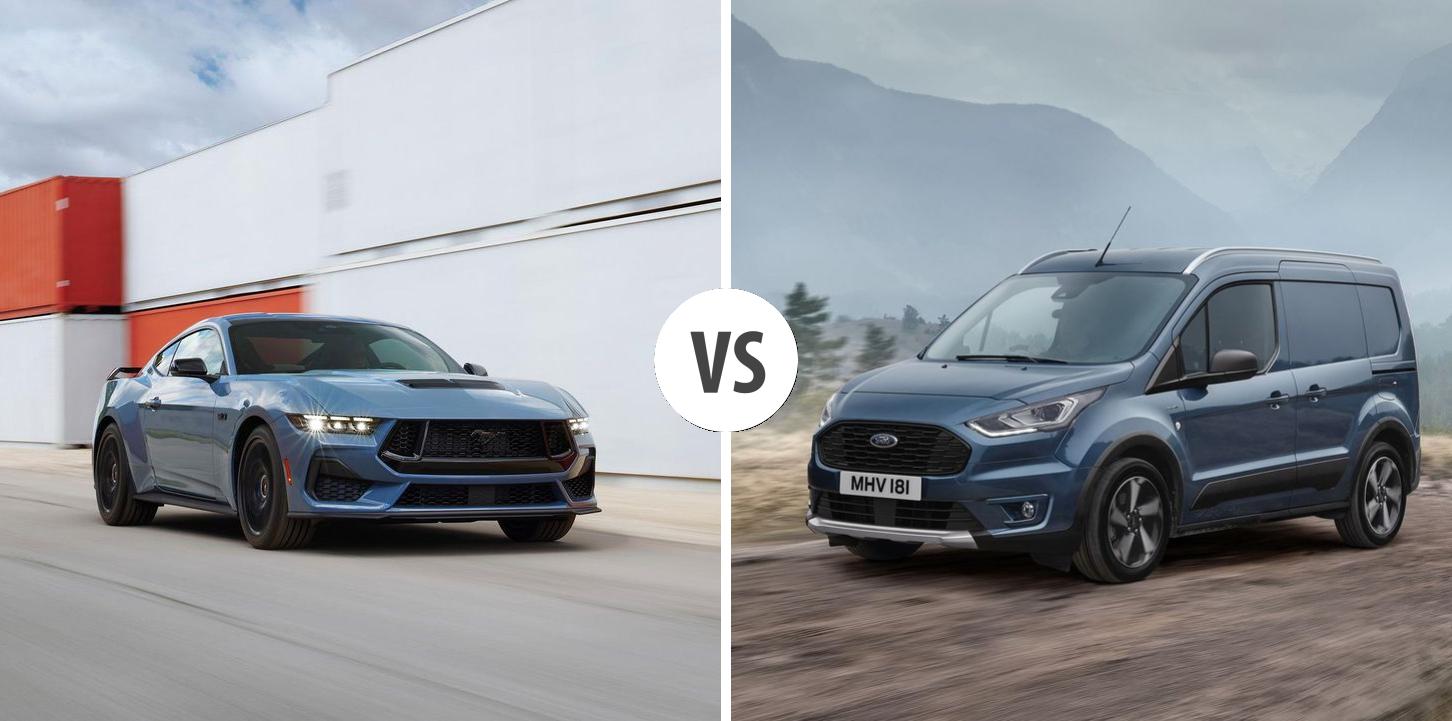 Ford Mustang Fastback VS Ford Transit Connect Transporter – Vergleiche ...