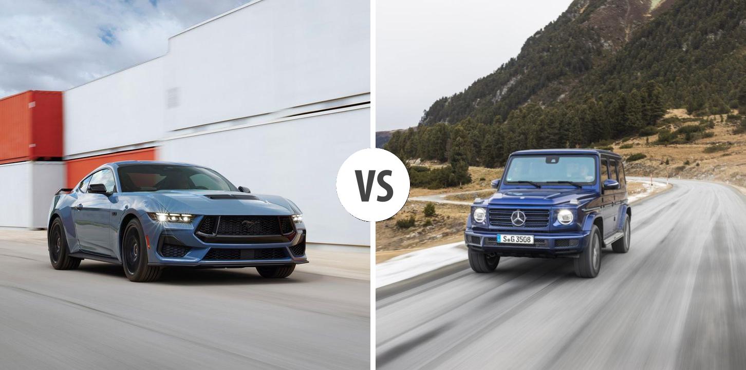Ford Mustang Fastback VS Mercedes G-Klasse – Vergleiche Preise ...