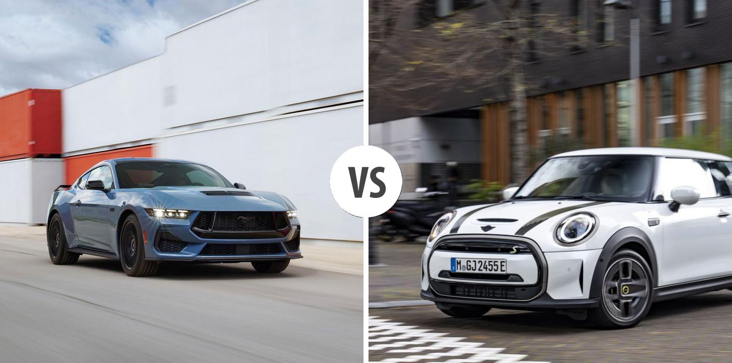 Ford Mustang Fastback VS Mini Cooper Electric Autovergleich | AUTOGOTT.DE
