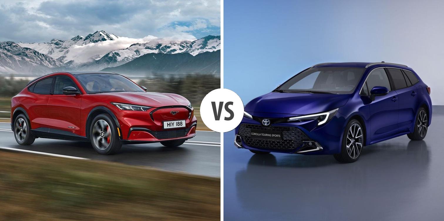 Ford Mustang Mach-E VS Toyota Corolla Touring Sports Autovergleich ...