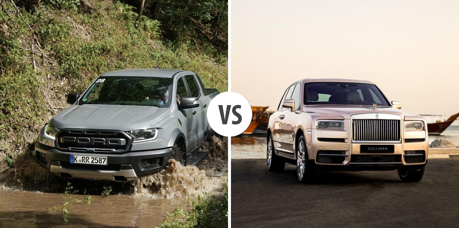 Ford Ranger VS Rolls-Royce Cullinan – Vergleiche Preise, Leistung ...