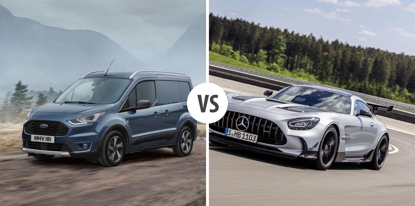 Ford Transit Connect Transporter VS Mercedes AMG GT Coupé – Vergleiche ...