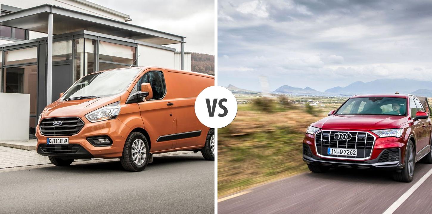Ford Transit Custom Transporter VS Audi Q7 – Vergleiche Preise ...