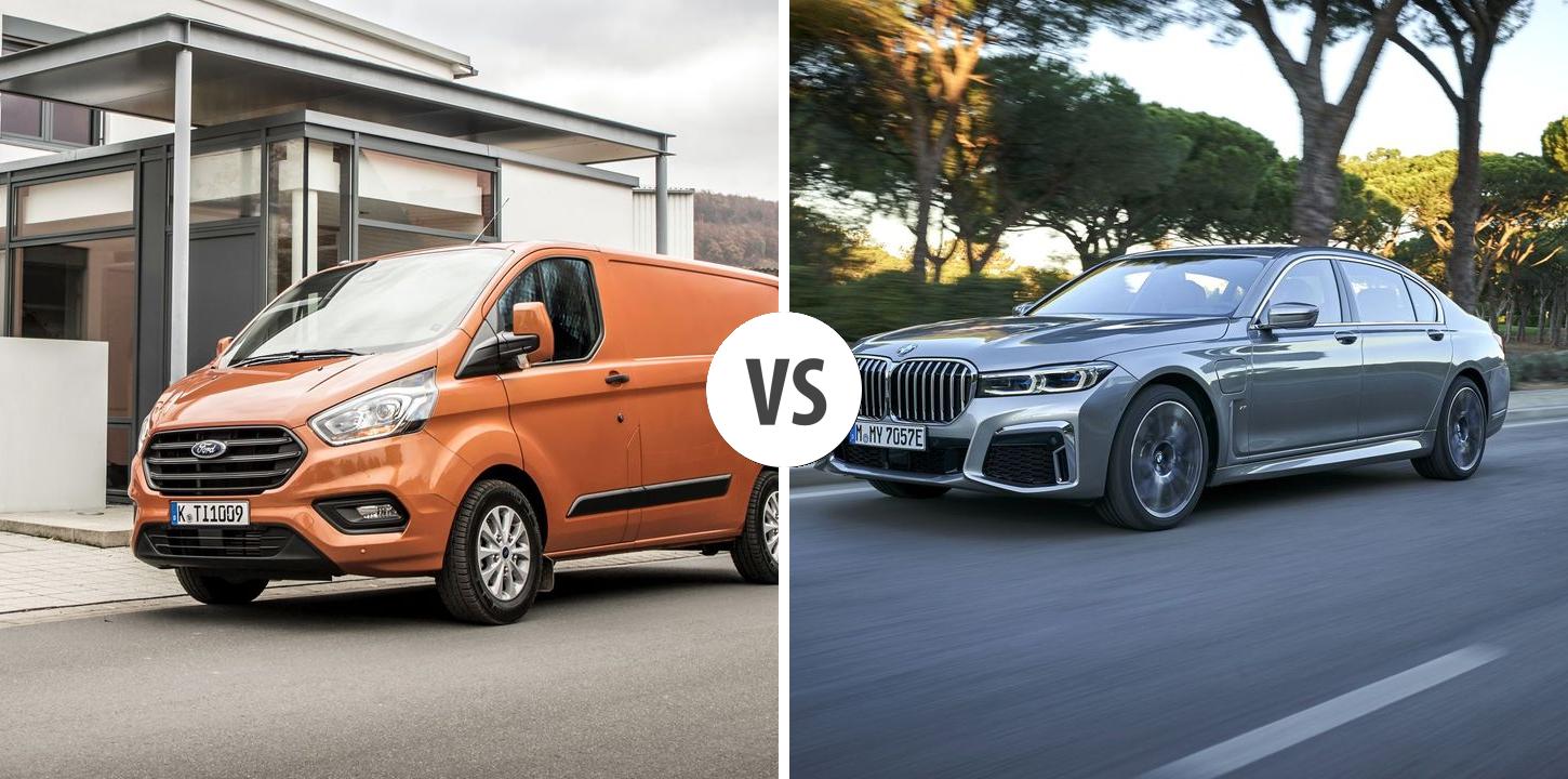 Ford Transit Custom Transporter VS BMW 7er Limousine – Vergleiche ...