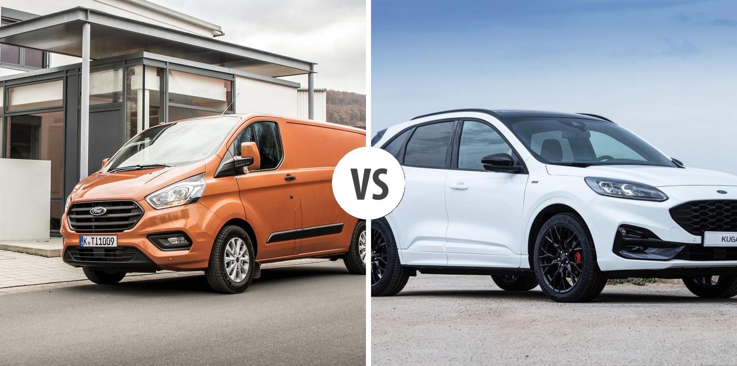 Ford Transit Custom Transporter VS Ford Kuga Autovergleich | AUTOGOTT.DE