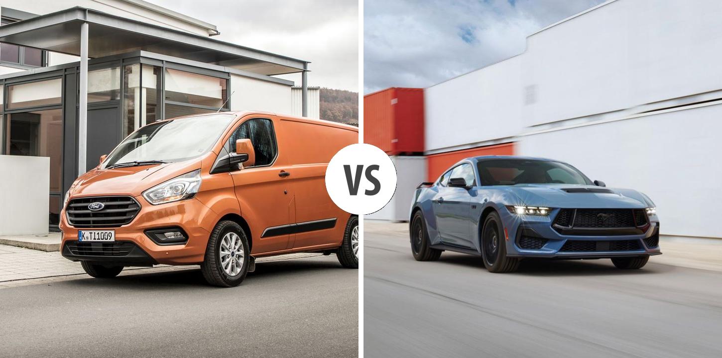 Ford Transit Custom Transporter VS Ford Mustang Fastback – Vergleiche ...