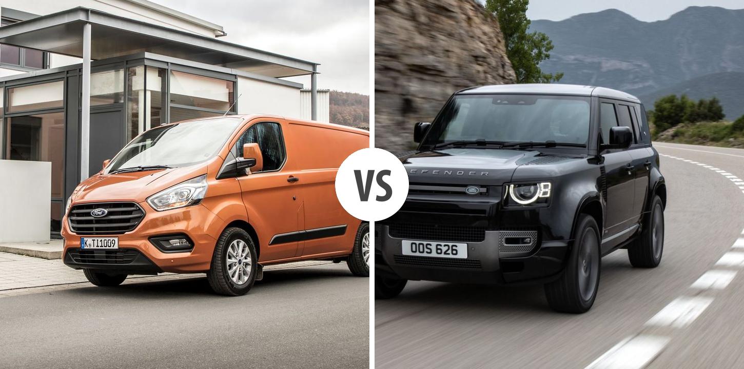 Ford Transit Custom Transporter VS Land Rover Defender – Vergleiche ...