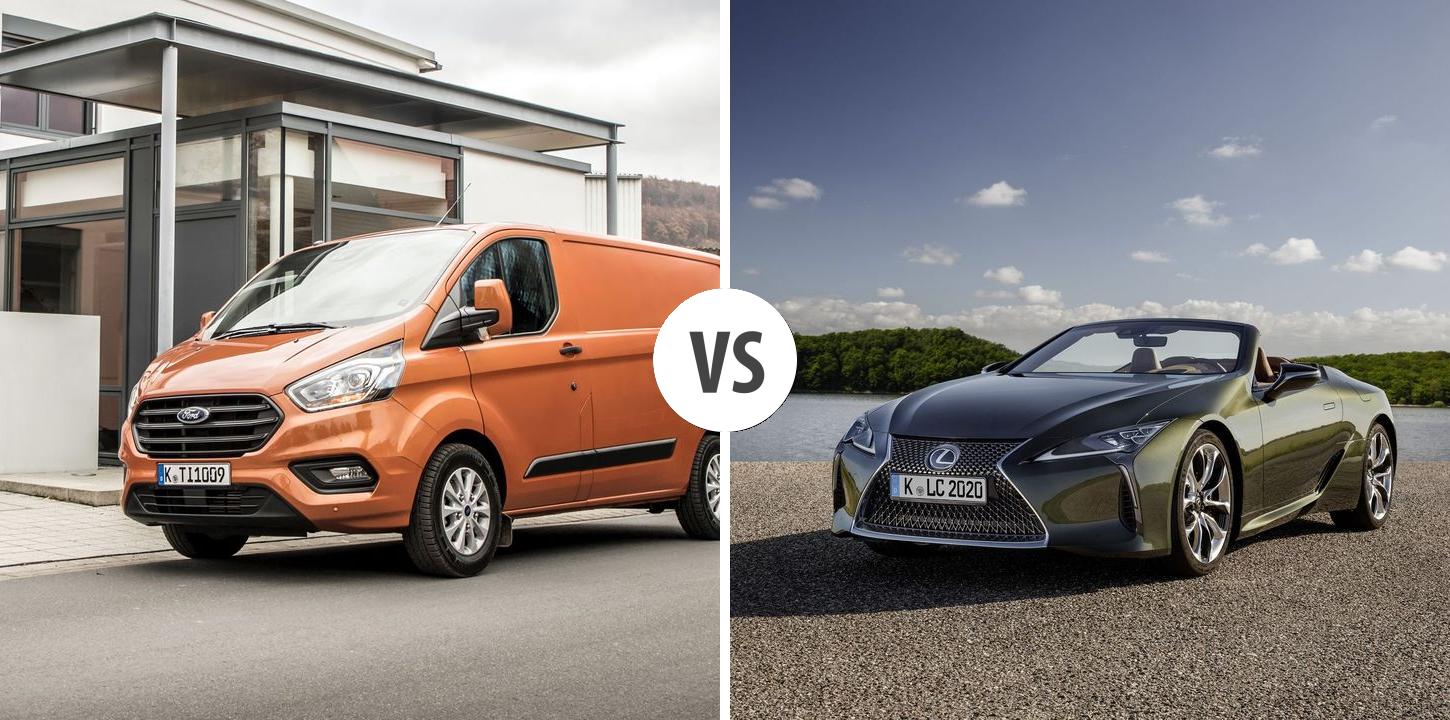 Ford Transit Custom Transporter VS Lexus LC Cabriolet – Vergleiche ...