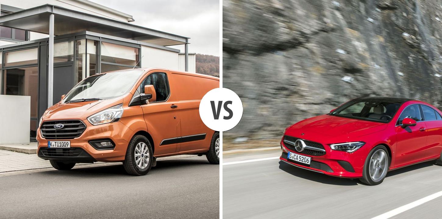 Ford Transit Custom Transporter VS Mercedes CLA Coupé – Vergleiche ...