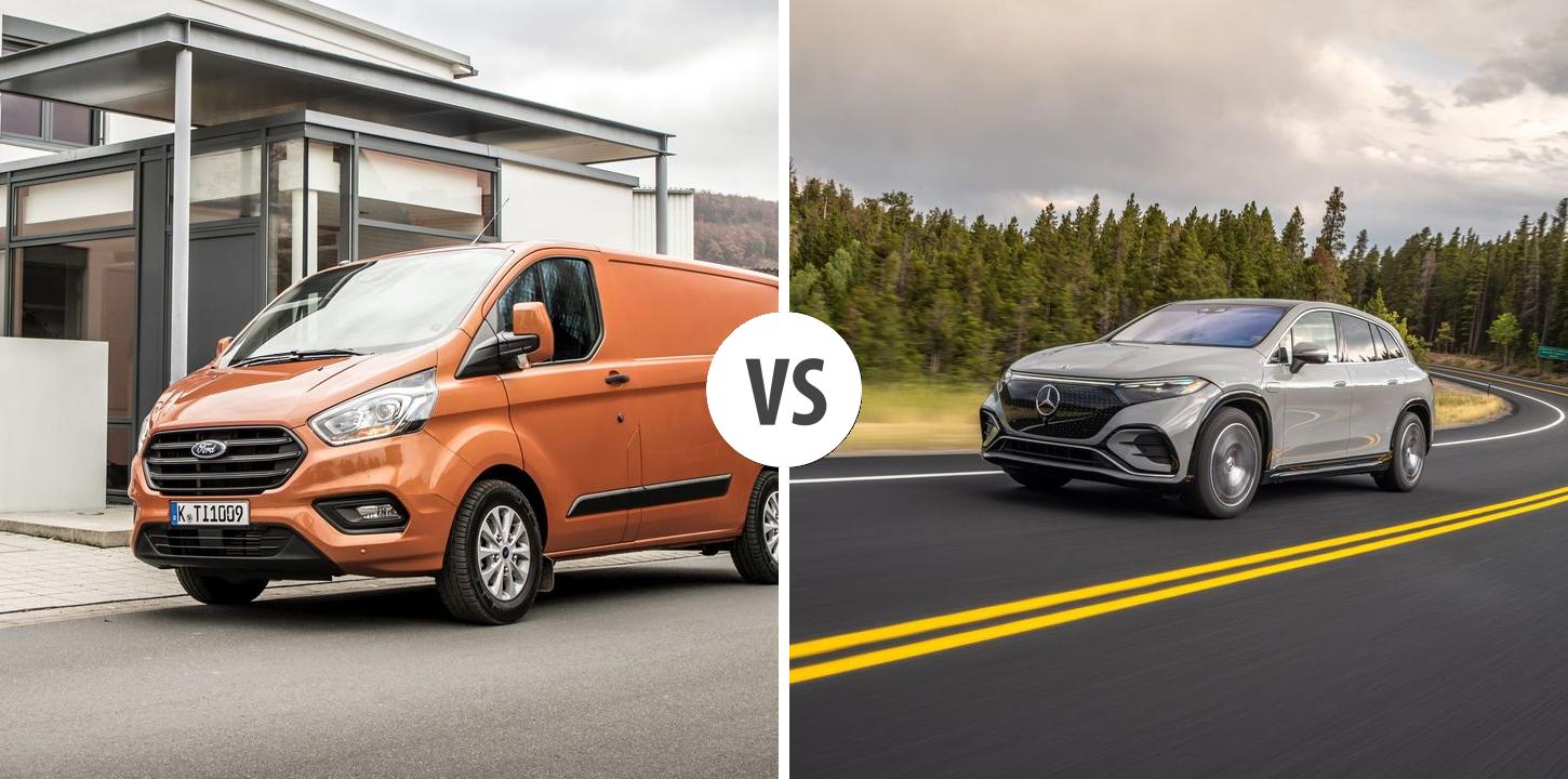 Ford Transit Custom Transporter VS Mercedes EQS SUV – Vergleiche Preise ...