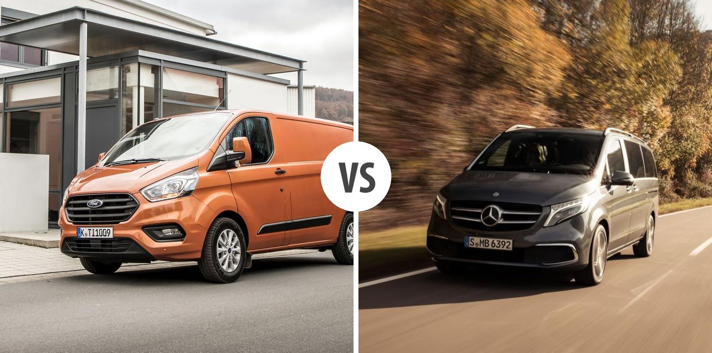 Ford Transit Custom Transporter VS Mercedes V-Klasse – Vergleiche ...