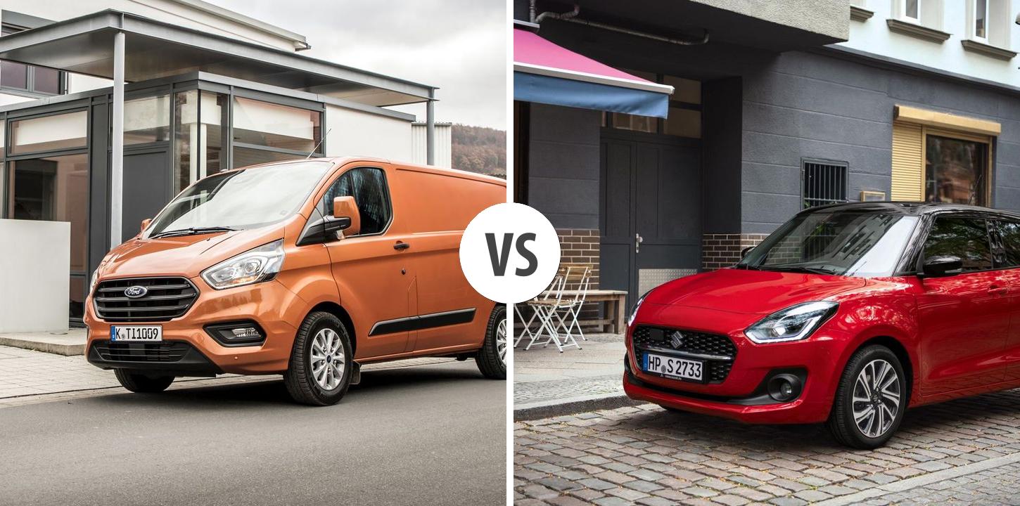 Ford Transit Custom Transporter VS Suzuki Swift – Vergleiche Preise ...