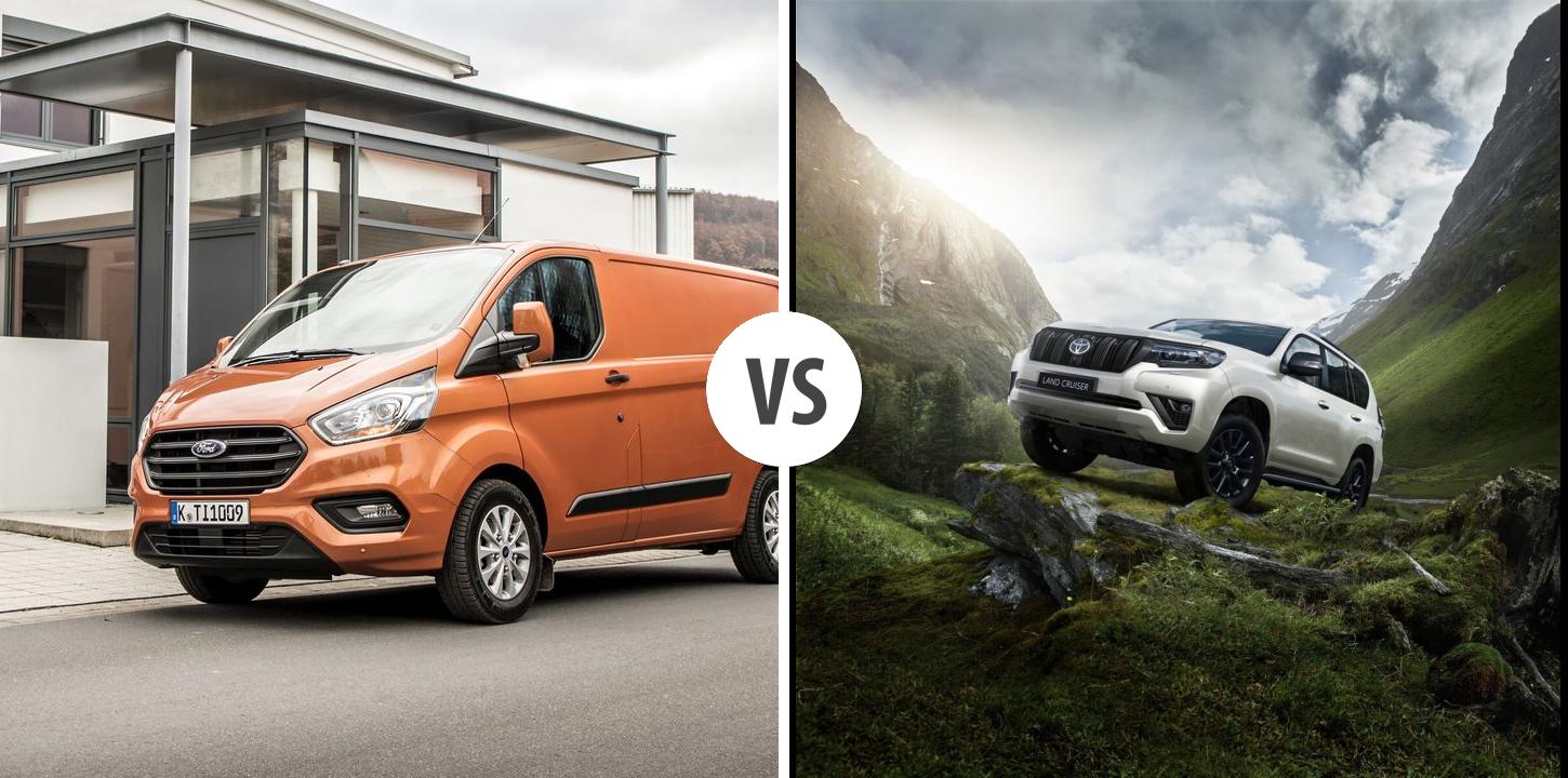 Ford Transit Custom Transporter VS Toyota Land Cruiser – Vergleiche ...