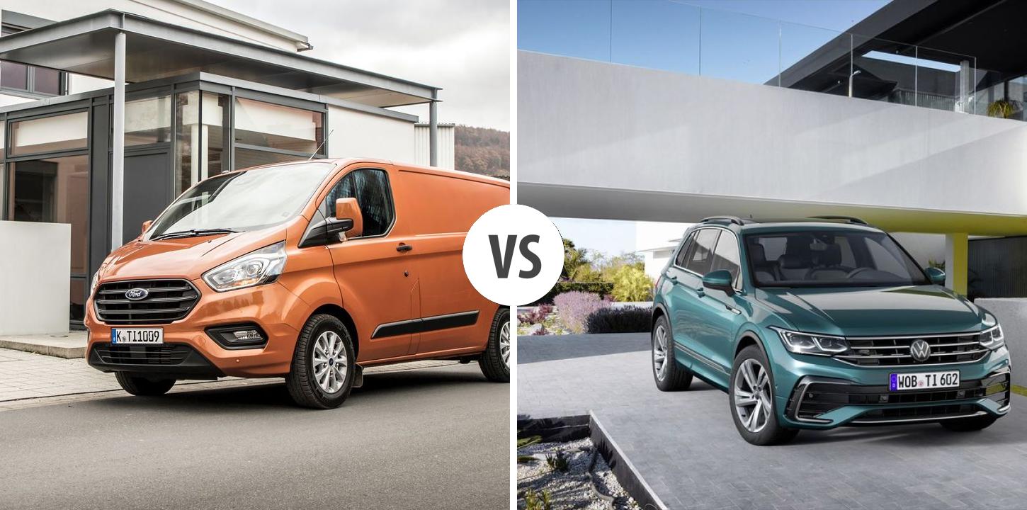 Ford Transit Custom Transporter VS Volkswagen Tiguan – Vergleiche ...