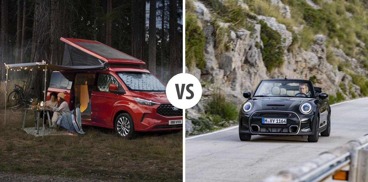 Ford Transit Custom Wohnmobil VS Mini MINI Cabrio – Vergleiche Preise ...