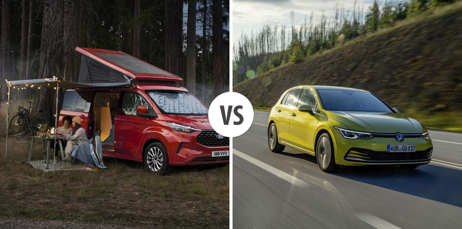 Ford Transit Custom Wohnmobil VS Volkswagen Golf – Vergleiche Preise ...