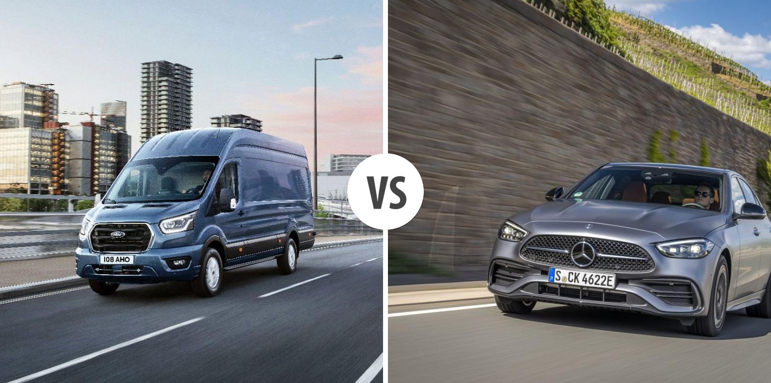Ford Transit Kastenwagen VS Mercedes C-Klasse Limousine – Vergleiche ...