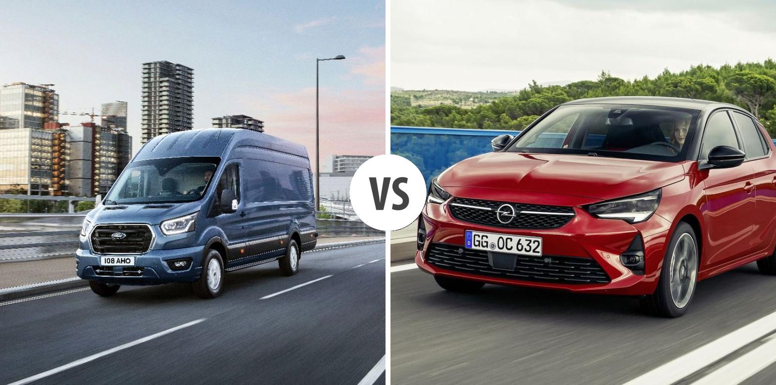 Ford Transit Kastenwagen VS Opel Corsa Electric – Vergleiche Preise ...