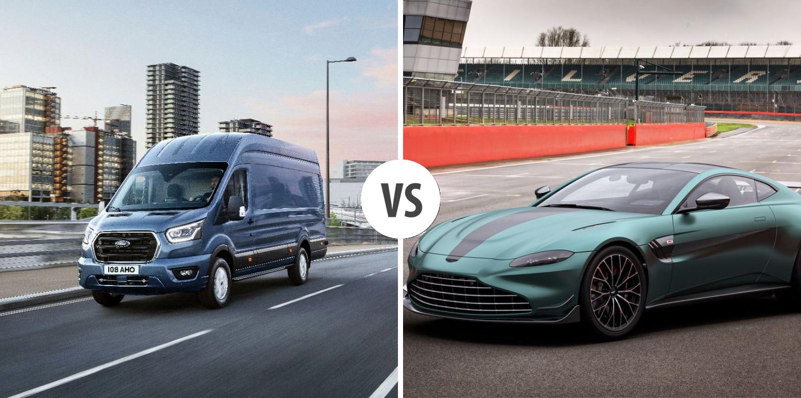 Ford Transit VS Aston Martin Vantage Sport Coupe – Vergleiche Preise ...