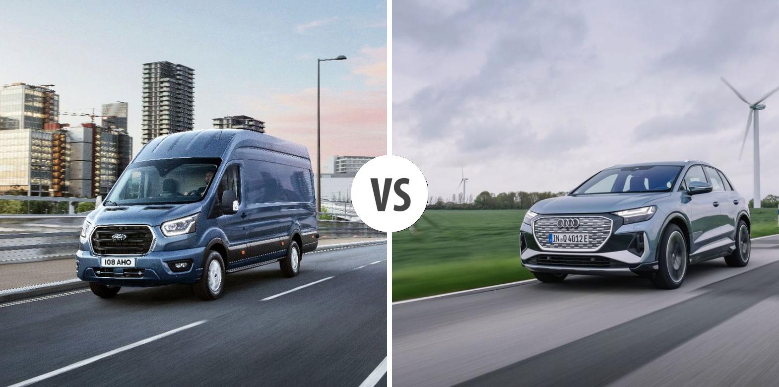 Ford Transit VS Audi Q4 e-tron – Vergleiche Preise, Leistung ...