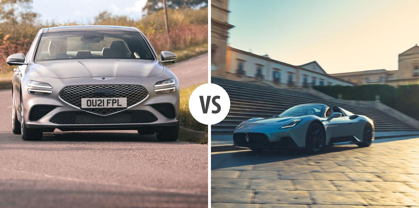 Genesis G70 VS Maserati MC20 Cabriolet Autovergleich | AUTOGOTT.DE