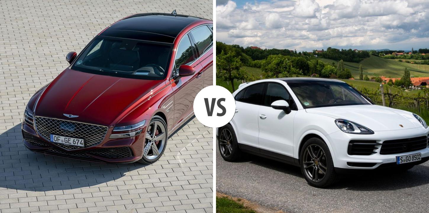 Genesis G80 VS Porsche Cayenne Coupé – Vergleiche Preise, Leistung ...