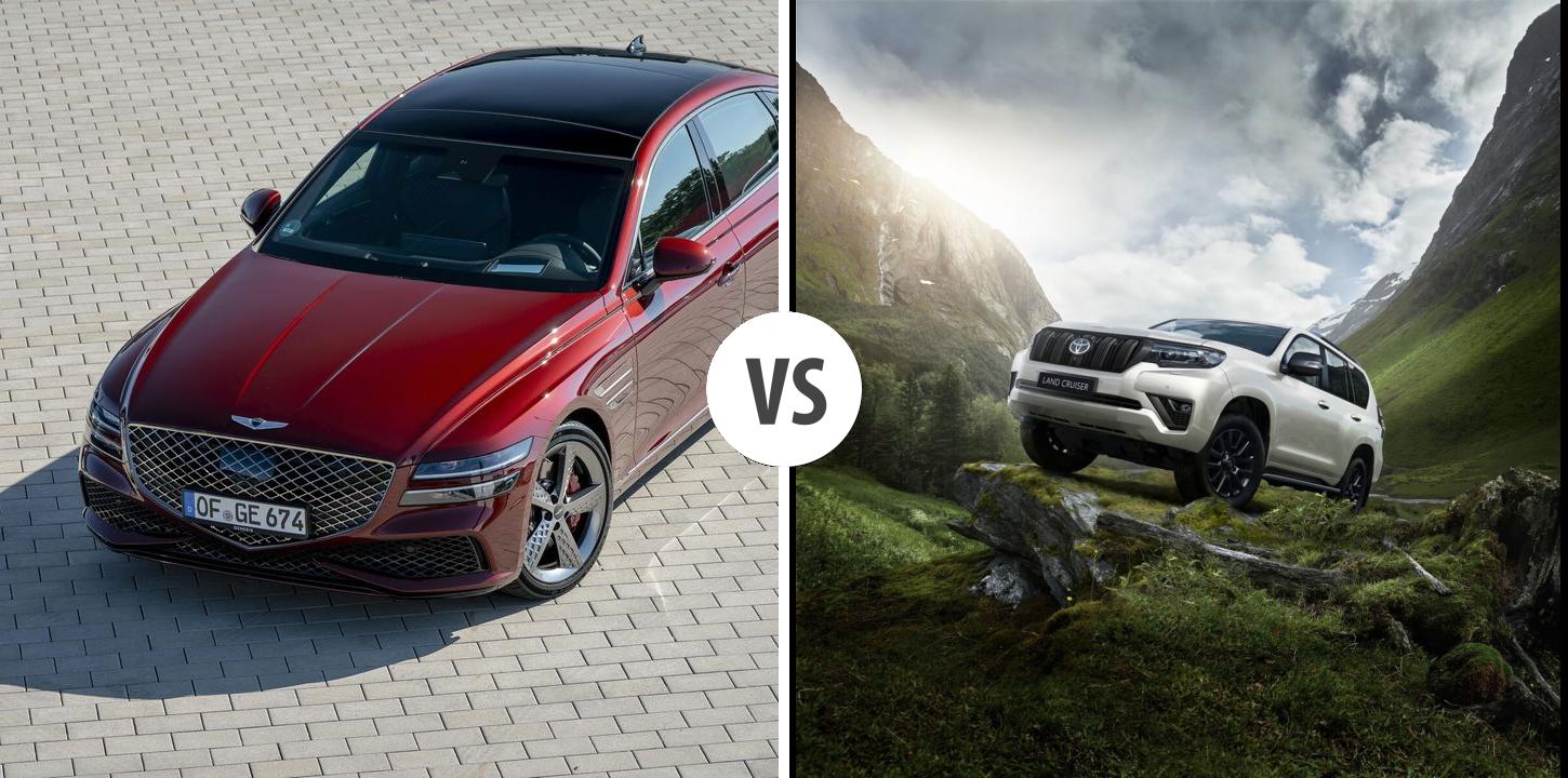 Genesis G80 VS Toyota Land Cruiser – Vergleiche Preise, Leistung ...