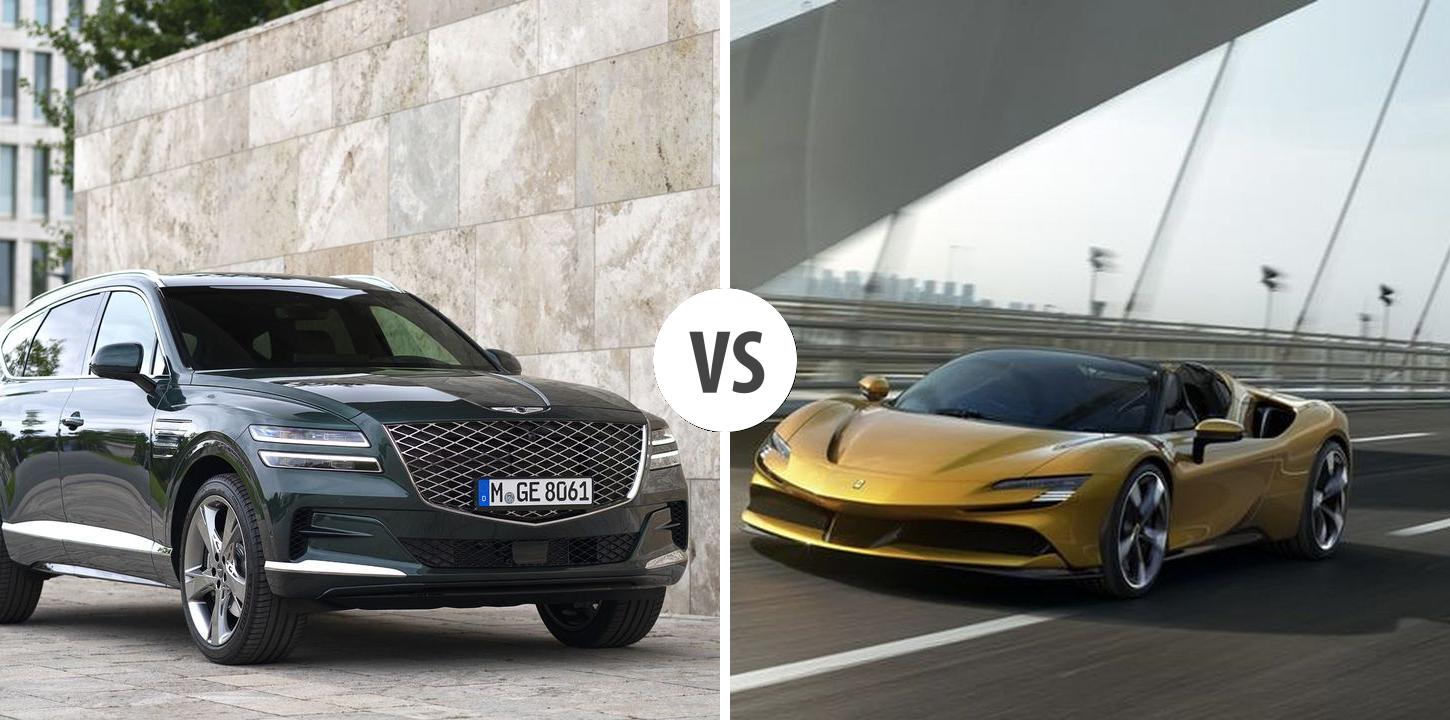 Genesis GV80 VS Ferrari SF90 Roadster – Vergleiche Preise, Leistung ...