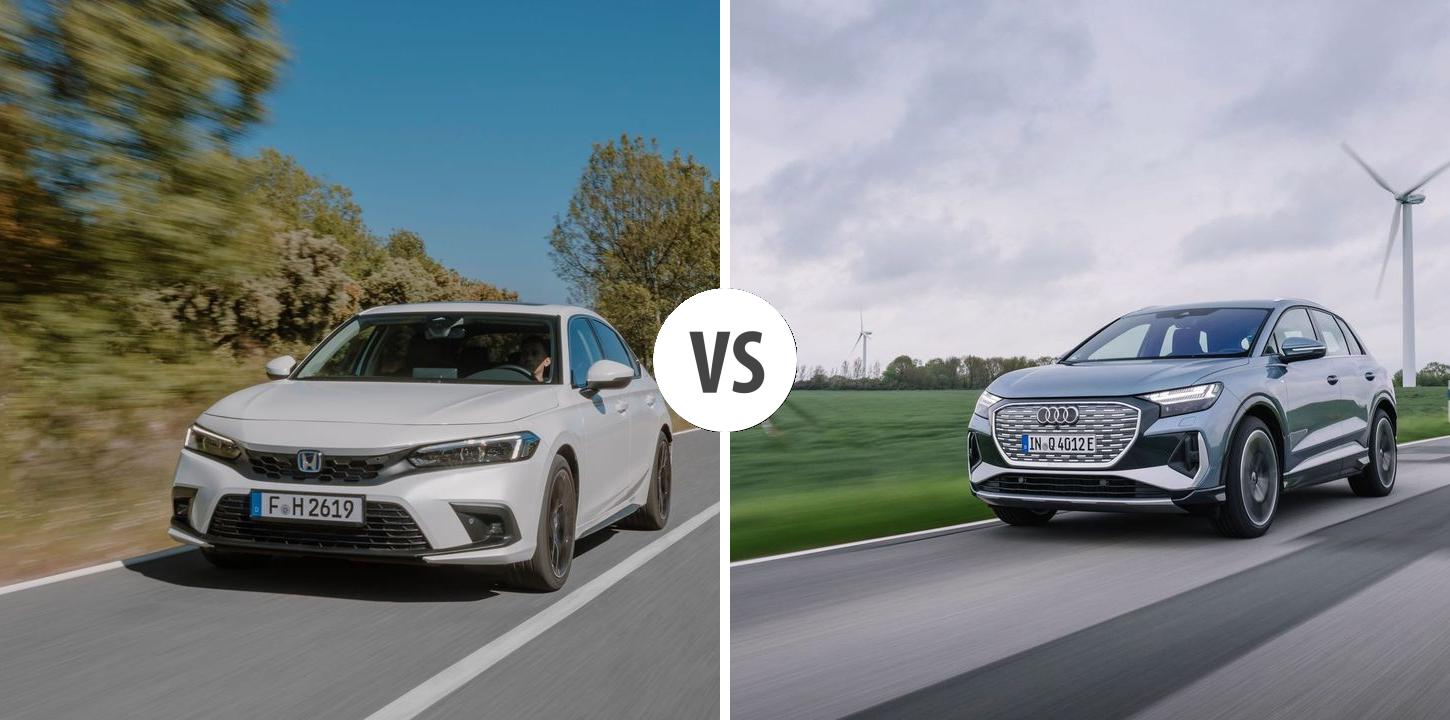Honda Civic VS Audi Q4 e-tron – Vergleiche Preise, Leistung, Kofferraum ...