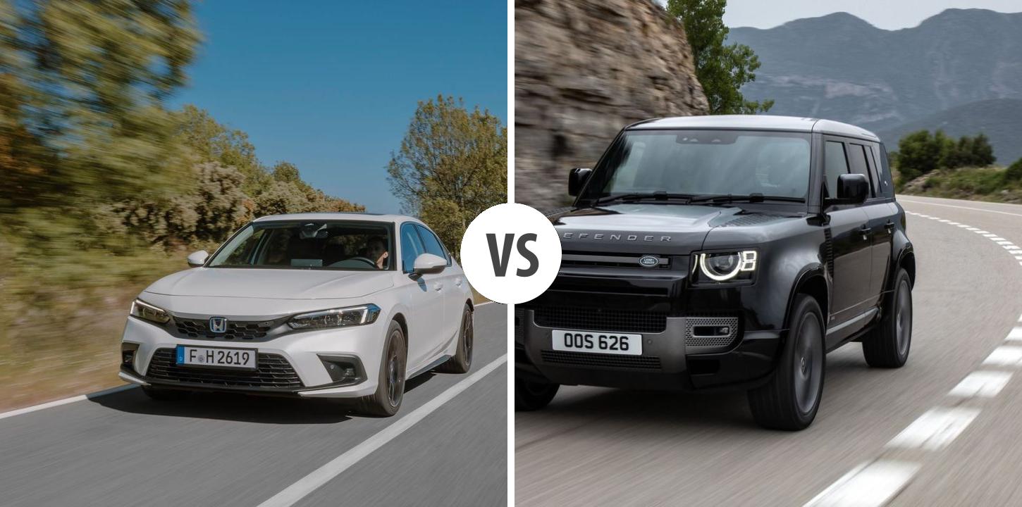 Honda Civic VS Land Rover Defender – Vergleiche Preise, Leistung ...