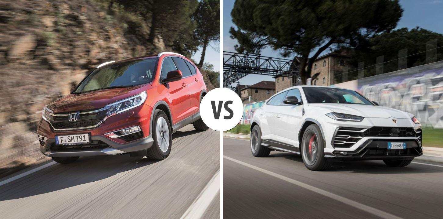 Honda CR-V VS Lamborghini Urus Autovergleich | AUTOGOTT.DE