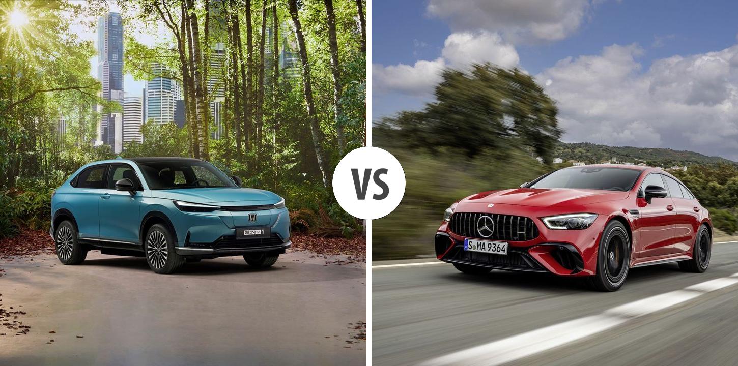 Honda e:Ny1 VS Mercedes AMG GT 4-Türer Coupé – Vergleiche Preise ...