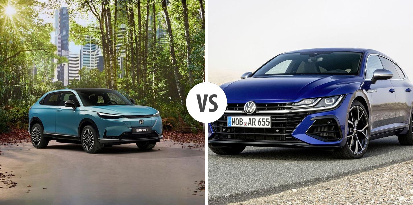 Honda e:Ny1 VS Volkswagen Arteon Shooting Brake Autovergleich | AUTOGOTT.DE