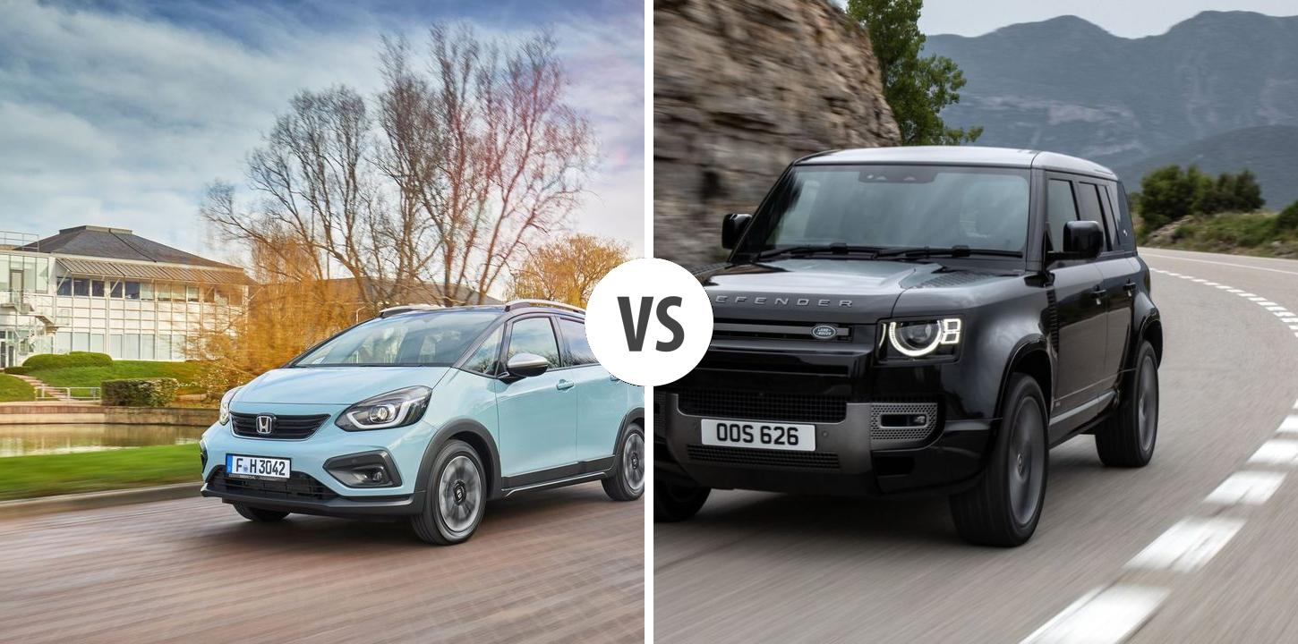 Honda Jazz VS Land Rover Defender – Vergleiche Preise, Leistung ...