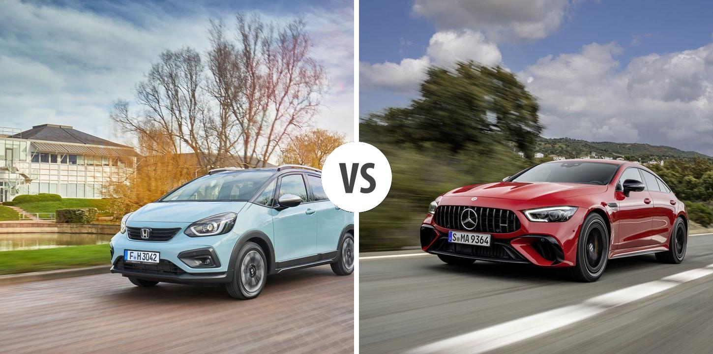 Honda Jazz VS Mercedes AMG GT 4-Türer Coupé – Vergleiche Preise ...