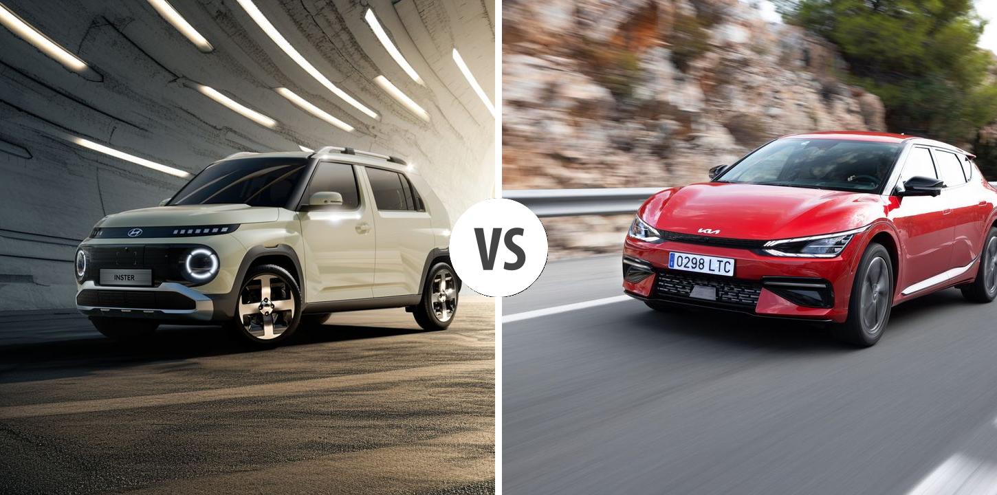 Hyundai Inster VS KIA EV6 – Vergleiche Preise, Leistung, Kofferraum ...
