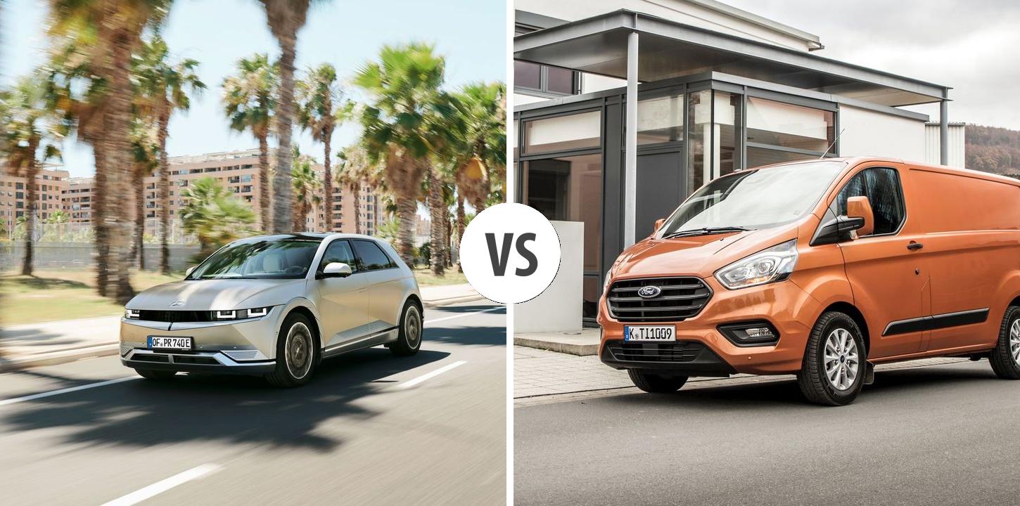 Hyundai IONIQ 5 VS Ford Transit Custom Transporter – Vergleiche Preise ...