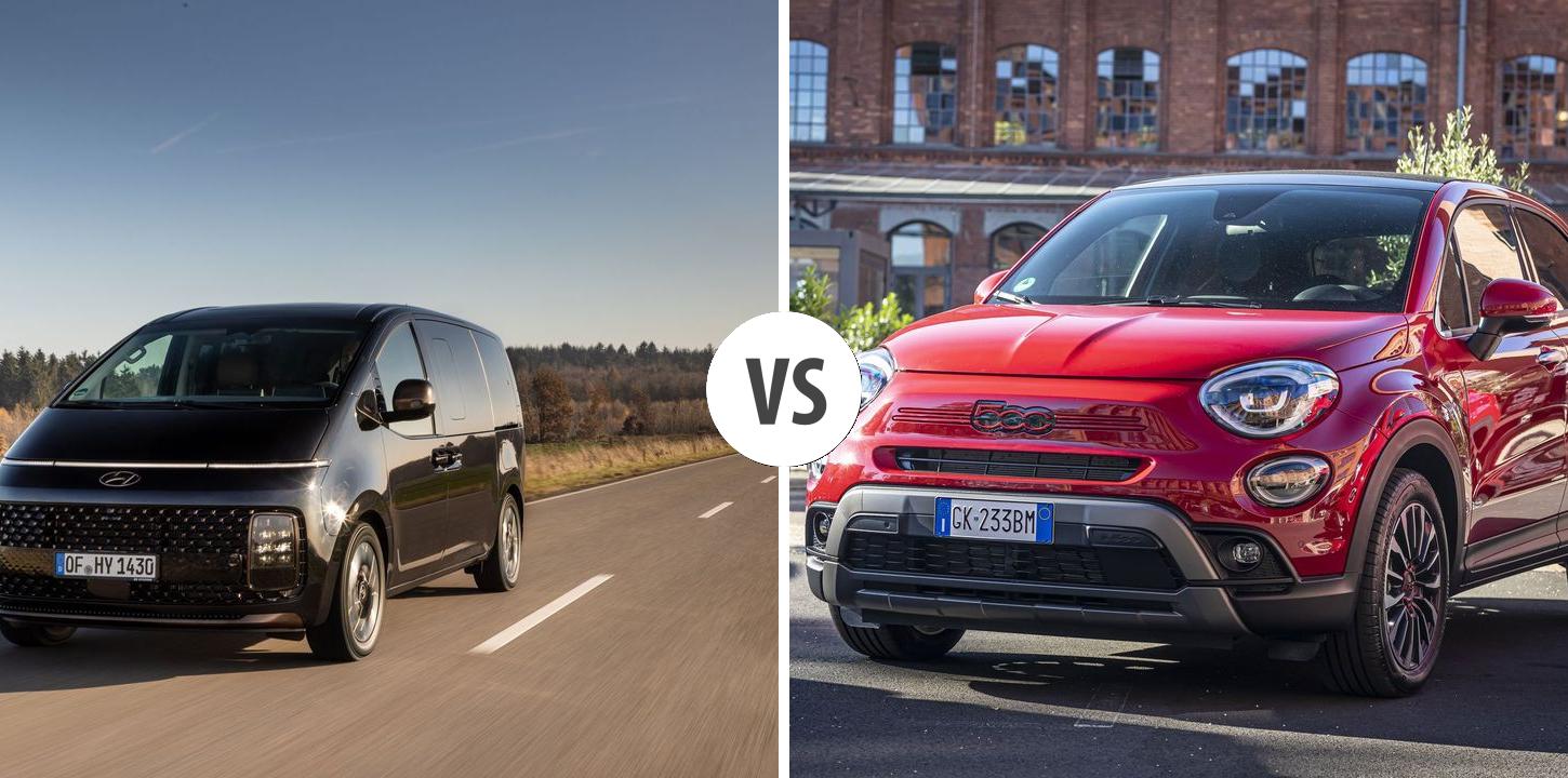 Hyundai Staria VS FIAT 500X Autovergleich | AUTOGOTT.DE