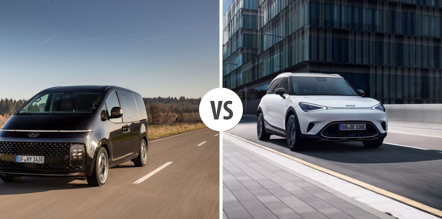 Hyundai Staria VS Smart #1 – Vergleiche Preise, Leistung, Kofferraum ...