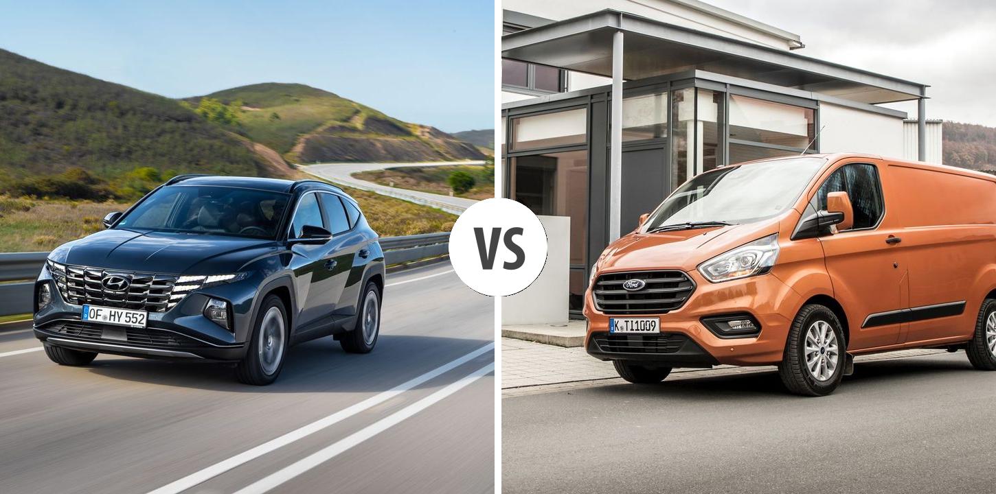 Hyundai Tucson VS Ford Transit Custom Transporter – Vergleiche Preise ...