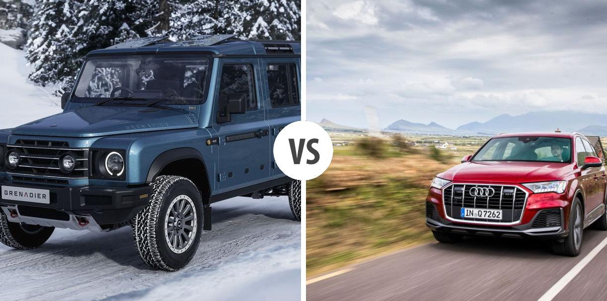 INEOS Grenadier VS Audi Q7 – Vergleiche Preise, Leistung, Kofferraum ...