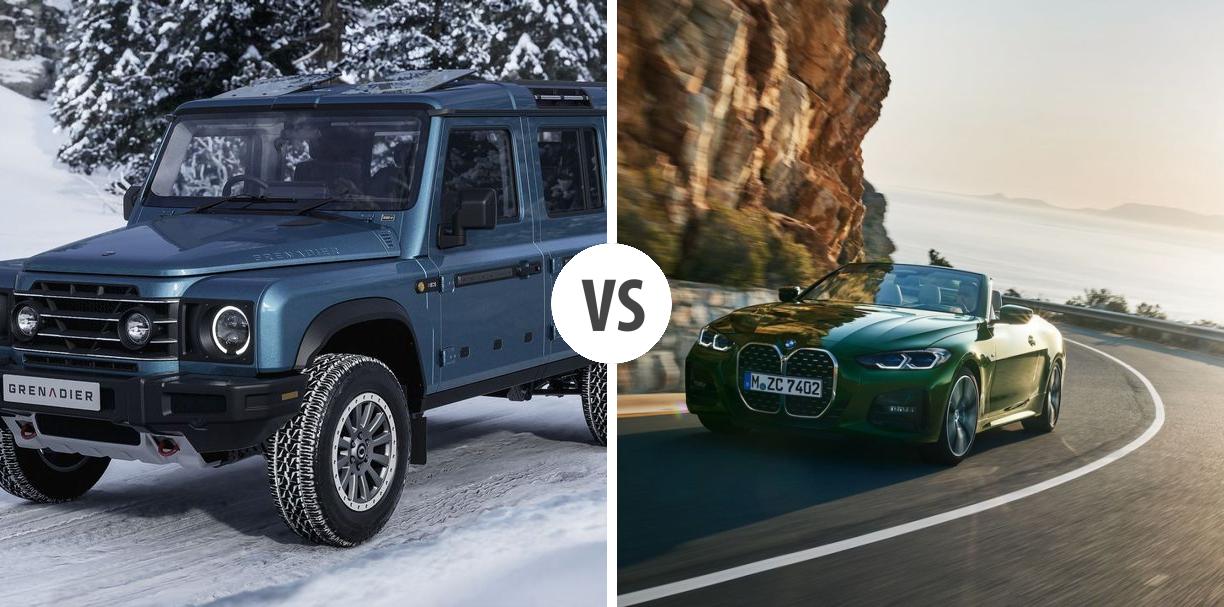 INEOS Grenadier VS BMW 4er Cabrio – Vergleiche Preise, Leistung ...